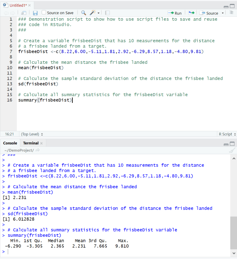 Saving and Reusing Code and Commands in RStudio – Great Lines Writing ...